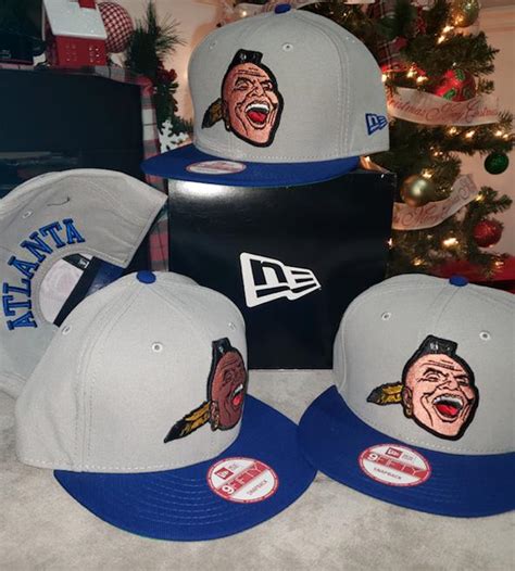 Atlanta Braves New Era 9fifty Snapback Hat Screaming Chief Noc A Homa