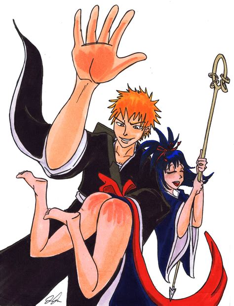 Rule 34 Bleach Clothing Female Ichigo Kurosaki Male Ribbon Senna Bleach Spanking Tagme 918404