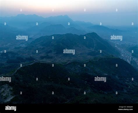 A Section Of Wild Wall Surround The Preserved Great Wall Section At