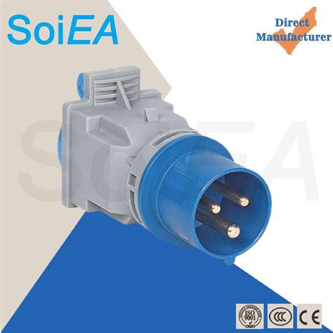 European Waterproof Socket 220v 16a Single Phase Two Hole Power Socket Adaptation To Eu Plug