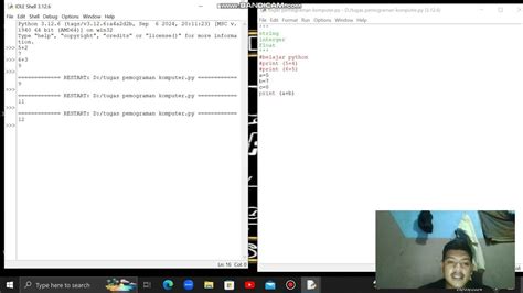 Proses Pemograman Komputer Berbasis Aplikasi Python Youtube