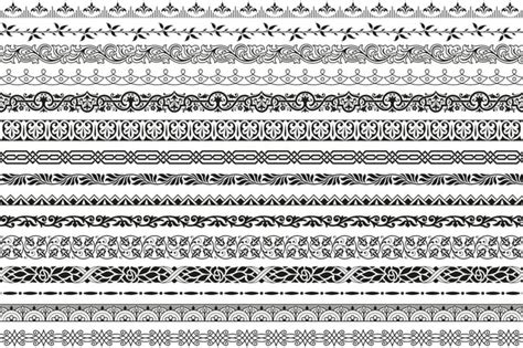 15 Vector Border Patterns Classic Style Volume 2 Backgrounds Patterns