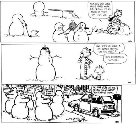 Hobbes Christmas Calvin Snowmen Hobbs Comic Calvin And Hobbes Comics