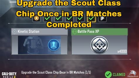 Upgrade The Scout Class Chip Once In Br Matches Codm 2023 Youtube