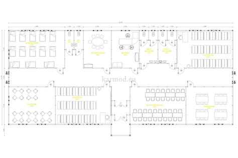 389 M² Modular Kindergarten And Nursery Design With Plan