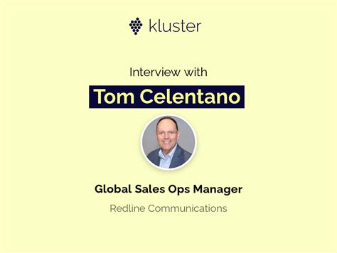 Revenue Operations Interview Tom Celentano At Redline Communications