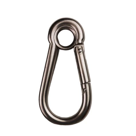 Stainless Steel Carabiner With Kink And Pressed Thimble Durable