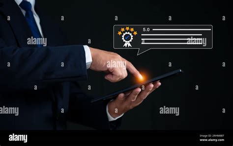 Businessman Holding Tablet And Analyzing Customer Segments From