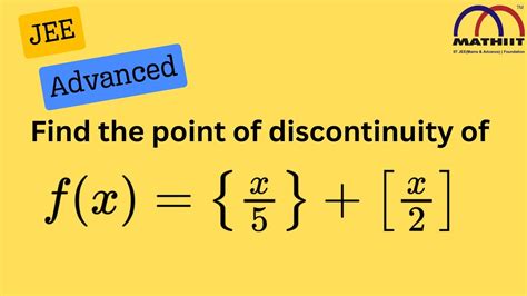 Continuity Of Greatest Integer Function Jee Advanced 2025 Find