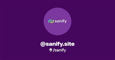 Sanifysite Twitter Linktree
