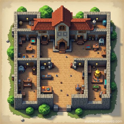 Medieval Laboratory Building In Minecraft Stable Diffusion Online