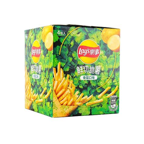 Lays Cilantro Flover Fresh Cut Crispy Fries 4 Pack Taiwan