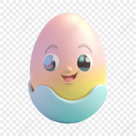 可愛表情蛋柔光艺术卡通彩蛋創意蛋png圖案素材免費下載，可愛卡通圖片，尺寸2500 × 2500px Lovepik