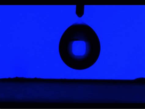 Measuring Contact Angle Of Powder With Hydrophilic Surface By Optical Contact Angle Meter Kino