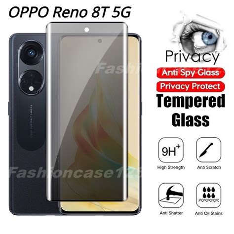 9d Curved Private Tempered Glass For Oppo Reno 8t 5g Reno8 T Tiktok