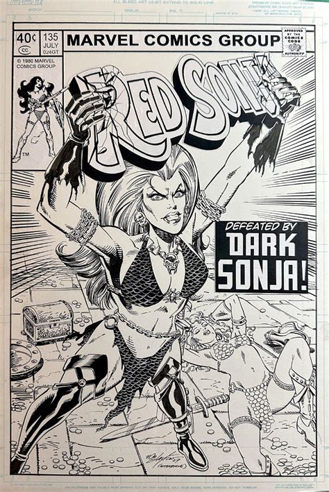 Dark Red Sonja Commission By Bob Layton From 2007 By Steadyeddie1965 On Deviantart