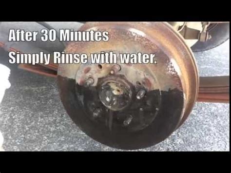 How to Remove Rust off Brake Rotors De Rust - YouTube