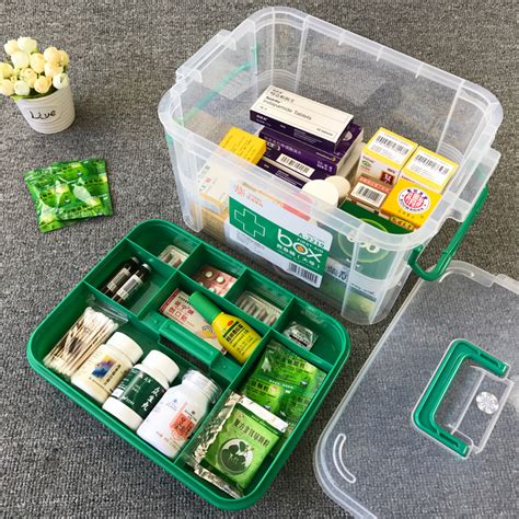 大号医药箱多层家庭家用塑料儿童宝宝药品收纳盒小药箱医疗急救箱虎窝淘