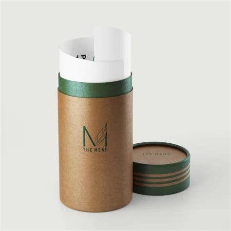 Brown Base Printed Biodegradable Round Paper Container Size 5 Inch