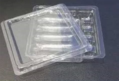 Pvc Square Pharmaceutical Packaging Blister Trays Thickness 2mm At