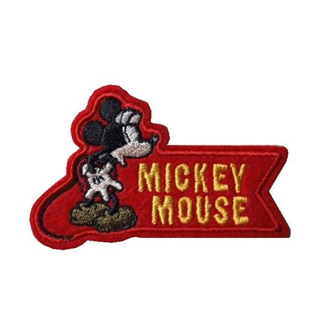 Mickey Stick On Patch Etsy