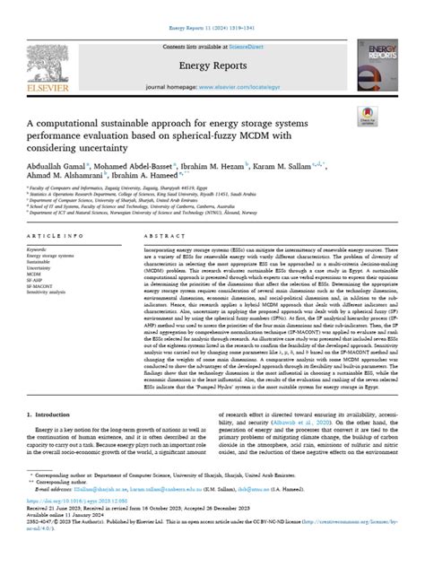 A Computational Sustainable Approach For Energy Storage Systems 2024energy Pdf Energy