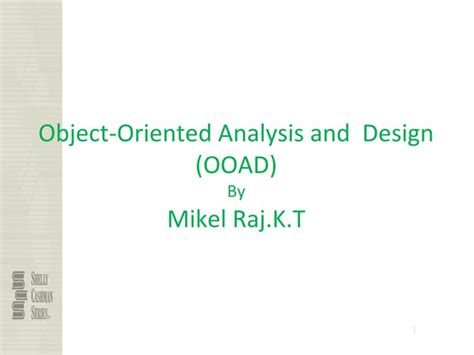 Ooad Systems And Object Orientation Concepts