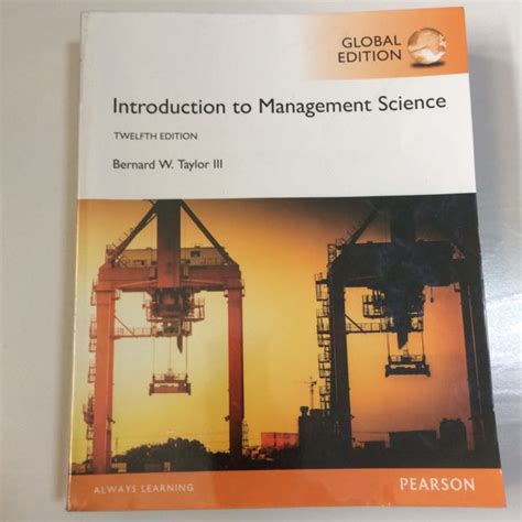 Introduction To Management Science 12th Edition Hobbies And Toys Books