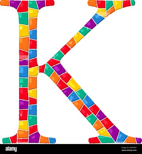 Letter K Vector Mosaic Stock Vector Image And Art Alamy