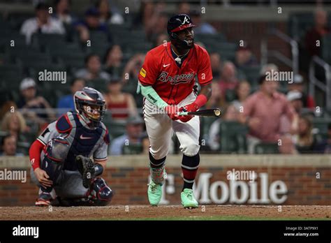 Atlanta Braves Michael Harris Ii 23 Singles To Right Field In The