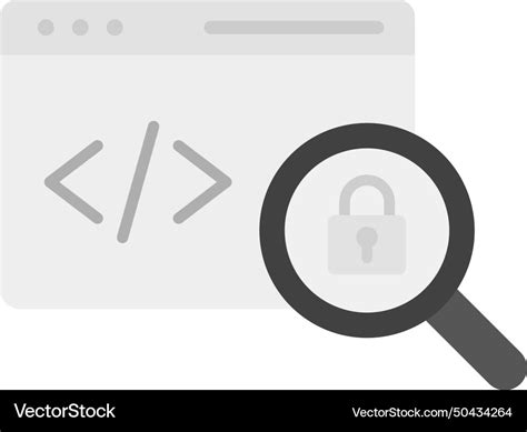 Insecure Code Icon Image Royalty Free Vector Image