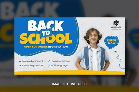 Back To School Facebook Ad Template Premium Ai Generated Psd