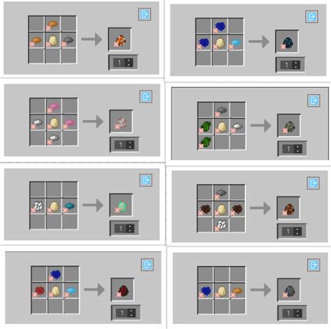 All Spawn Eggs Recipe Special Edition Contains All Spawn Eggs