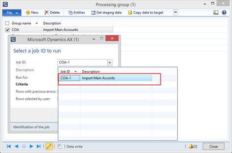 Dynamics Ax Tips Import Main Accounts Using Data Import Framework Ax