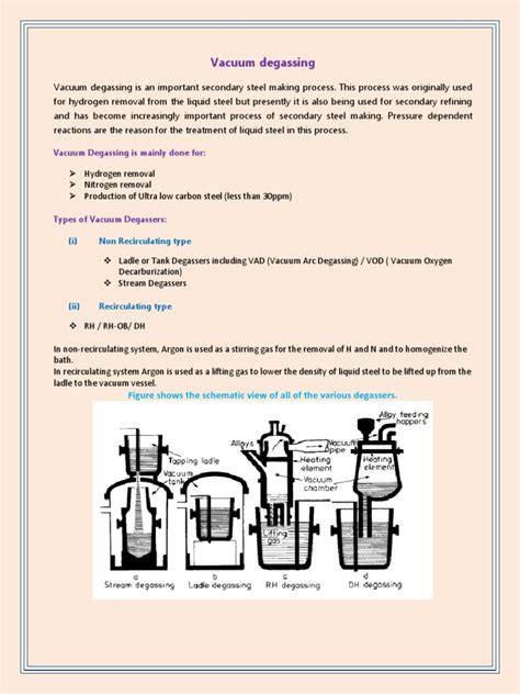 Vacuum Degasser Pdf Physical Chemistry Gases