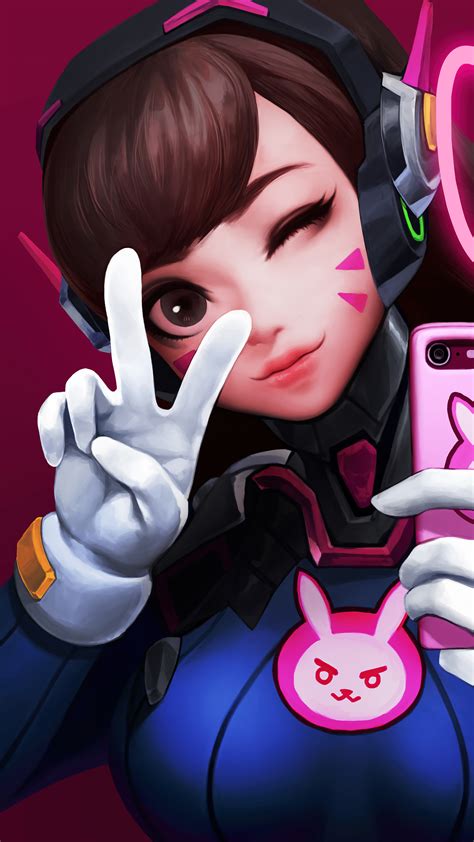 Dva Cute Overwatch Game Art 4k 2220h Wallpaper Pc Desktop