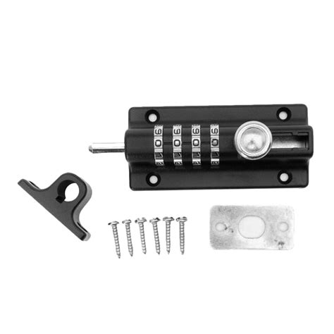 Deadbolt Lock Passcode Door Combination Gate Auto Travel Black