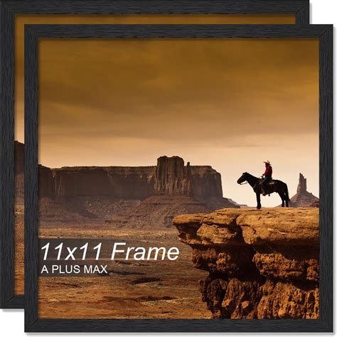 A Plus Max 11x11 Picture Frame Set Of 2 Black Engineered