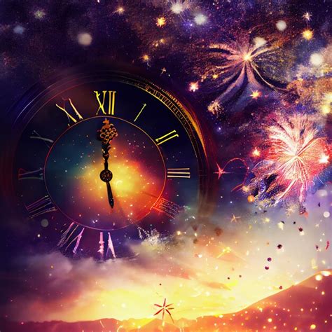 Premium Photo New Years At Midnight Concept