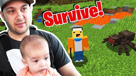 Father Son Minecraft Survival Time Youtube