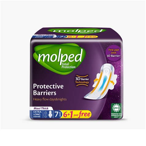 Molped Extra Heavy Flow Long 6 1 Pads