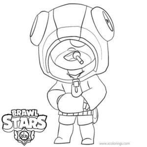 Leon Brawl Stars Coloring Pages With Heart XColorings Com