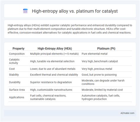 High Entropy Alloy Vs Platinum For Catalyst What Is The Difference
