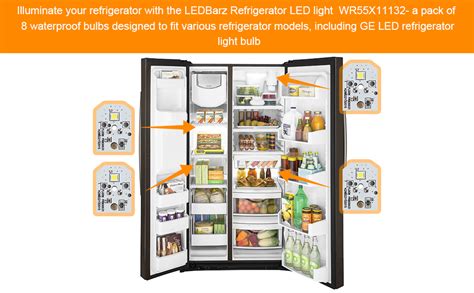 Ledbarz New Upgraded Wr55x11132 Refrigerator Led Light For