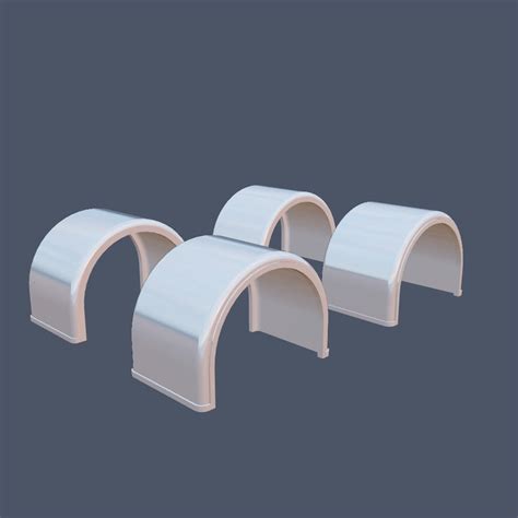 Single Hump Slim Fenders Set Of 4