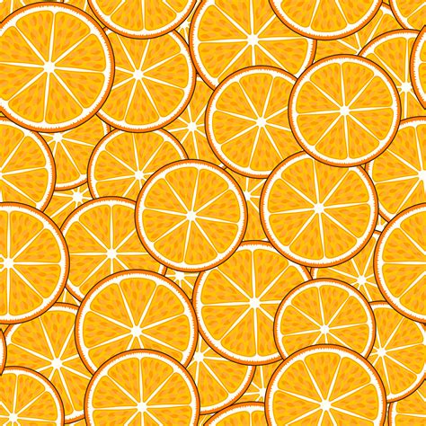 Seamless Fruit Pattern Orange Slices 10555904 Vector Art At Vecteezy