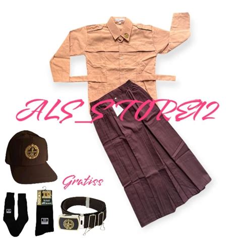 Jual Setelan Super Lengkap Pramuka Penggalang Perempuan Seragam Sekolah