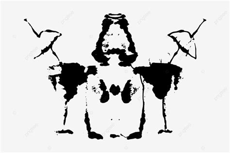Inkblot Vector Png Images Rorschach Inkblot Test Illustration A