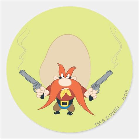 Yosemite Sam Back Off Classic Round Sticker Zazzle