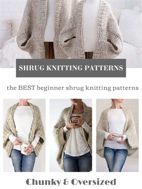 Cozy Shrug Knitting Patterns Brome Fields